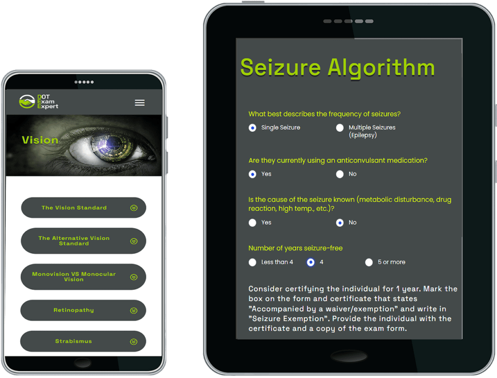 DOT Exam Expert - Everything A DOT Medical Examiner Needs